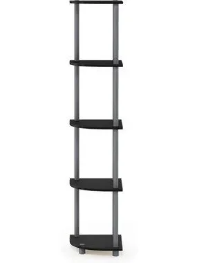 Accents | Turnntube Corner Shelf 5tier Corner Bookshelf Open Storage ...